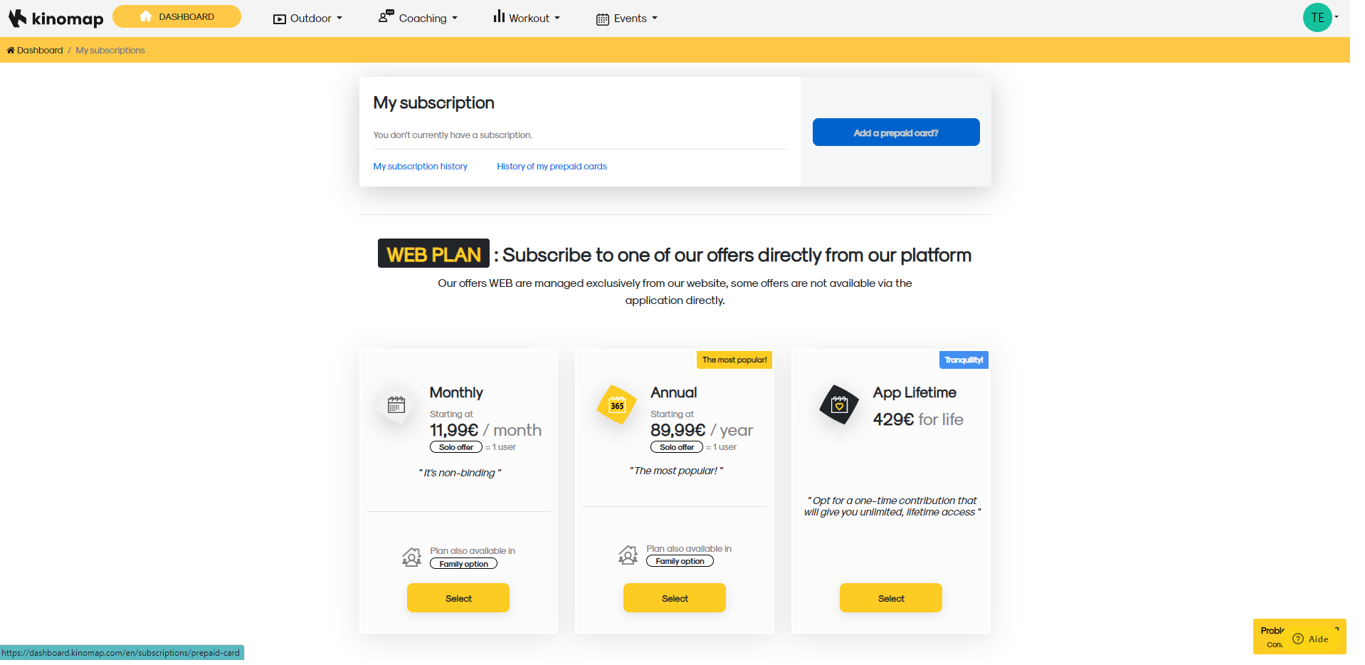 How to add an activation code on Kinomap? – Kinomap Support