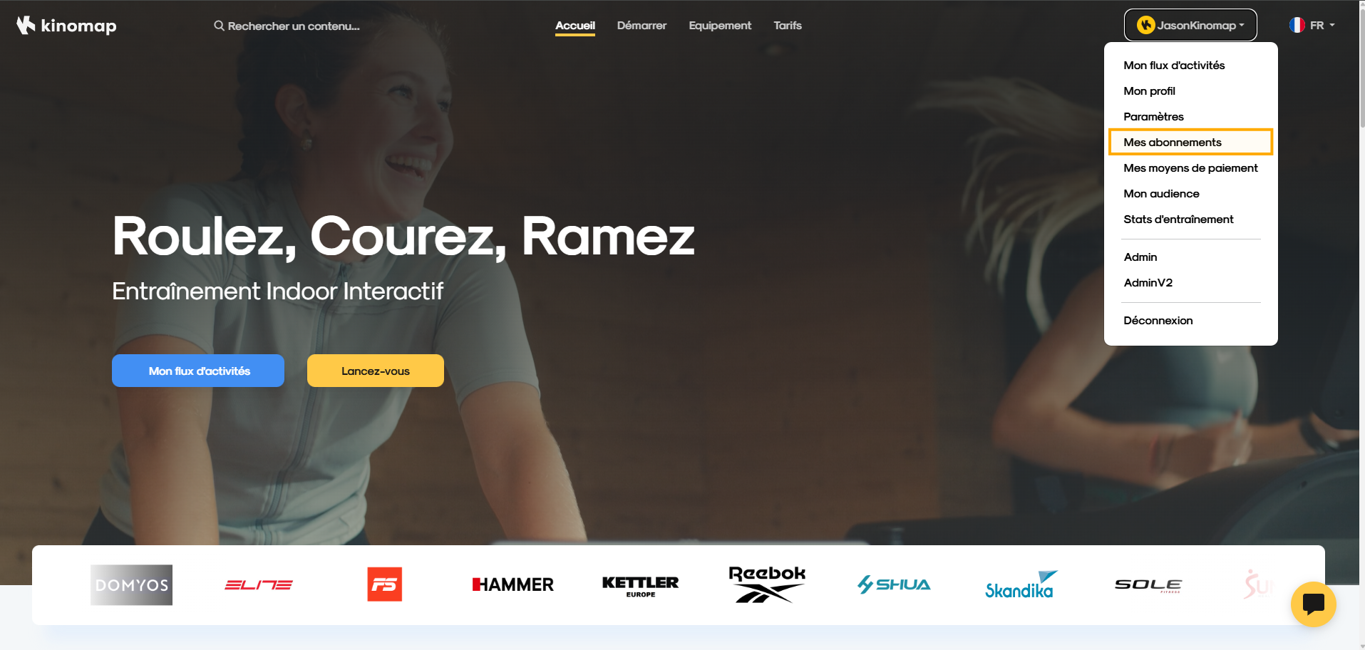 Comment utiliser un code promo sur Kinomap ? – Kinomap Support